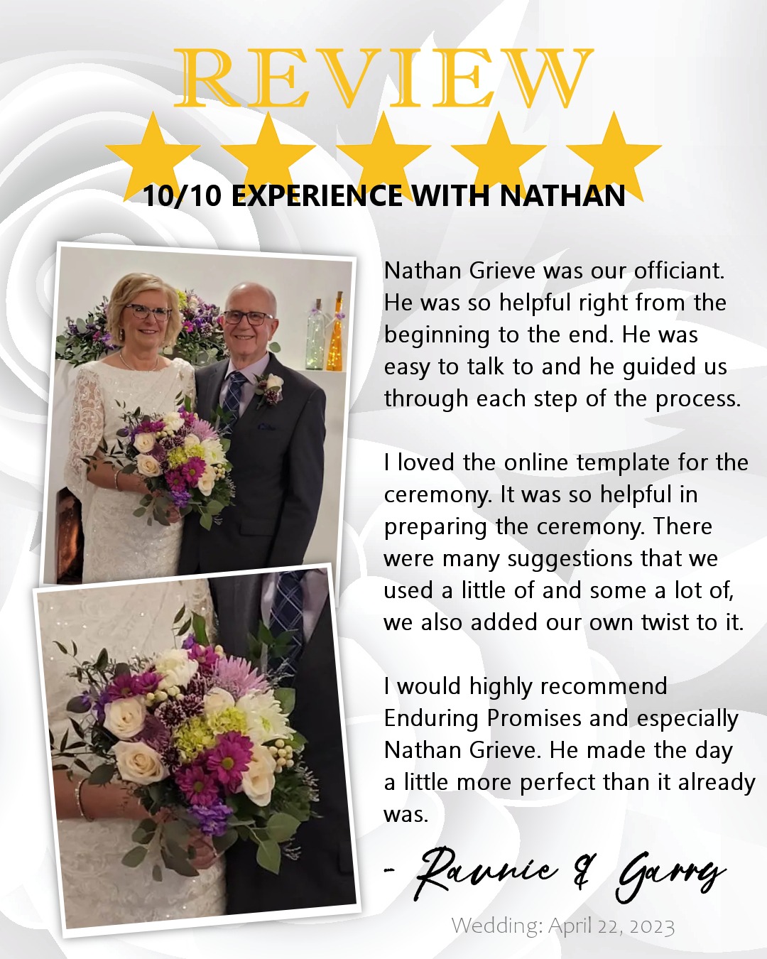 Nathan Grieve Wedding Officiant